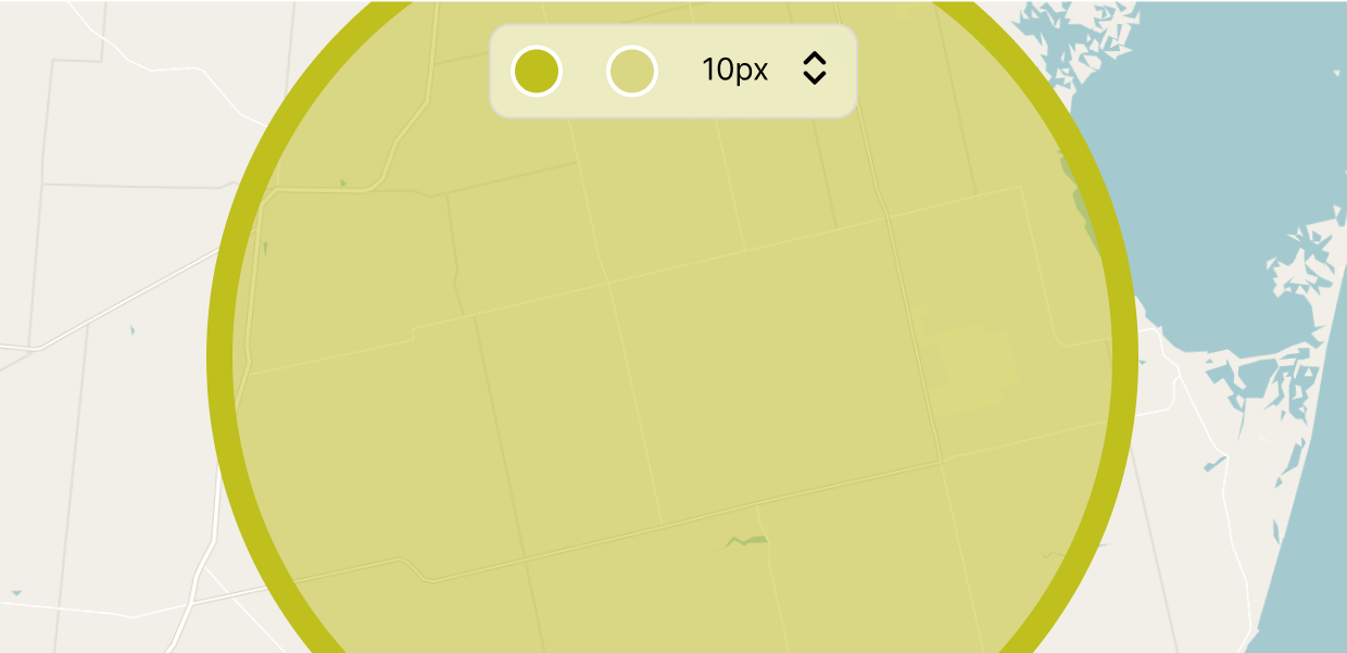 Create Custom Radius Maps and Draw Circles | Atlist